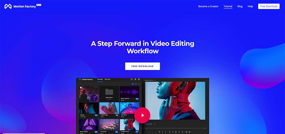 Motion Factory - Plugin miễn phí cho Premiere Pro